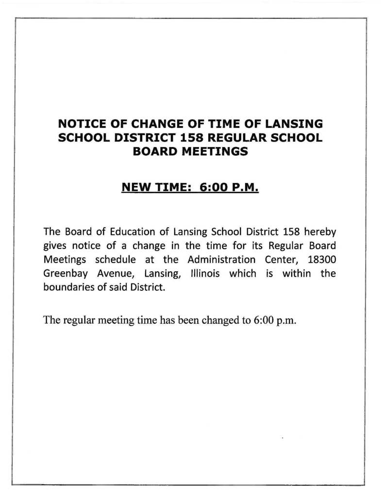 Live Feed | Lansing School District 158